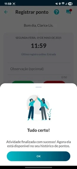Registro De Atividades Do Colaborador – Via App – Genyo